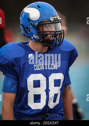 Freshmen football action with Post Falls vs Coeur d'Alene in Coeur d ...