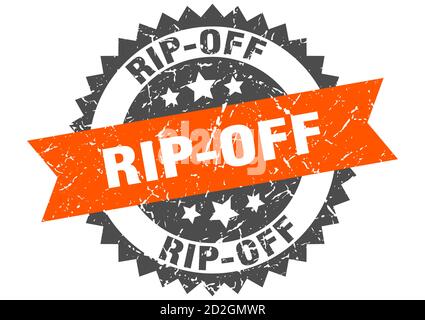 rip-off stamp. round band sign set. ribbon label Stock Vector Image ...