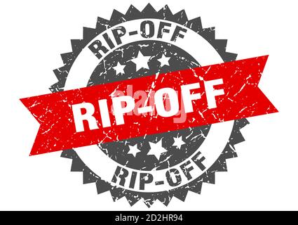 rip-off stamp. round band sign set. ribbon label Stock Vector Image ...