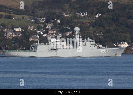 HDMS Triton (F358), a Thetis-class frigate operated by the Royal Danish ...