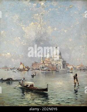 Unterberger Franz Richard - Santa Maria Della Salute Venice Stock Photo ...