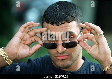 World featherweight champion 'Prince' Naseem Hamed and his girlfriend ...