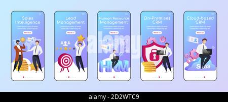 CRM lead management mobile app UI kit Stock Vector Image & Art - Alamy