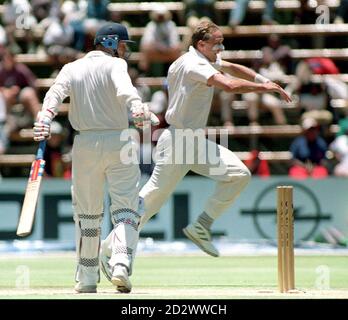 Allan Donald South African Fast bowler Cricket Stock Photo - Alamy