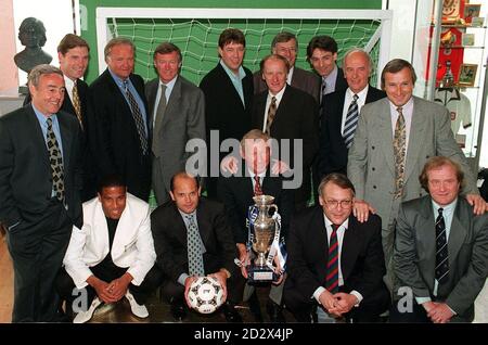 Manchester City's new team manager Mel Machin gives the thumbs up as he ...