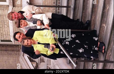 Sean Blowers Actor of Londons Burning shows his excitement at crossing ...