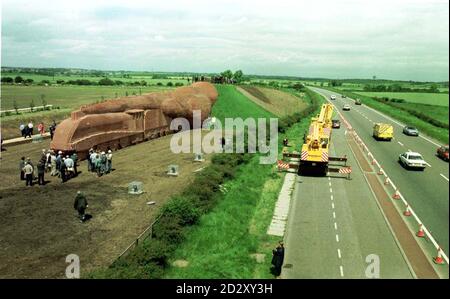 "Train," a sculpture in bricks by David Mach, celebrates the close ...