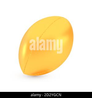Golden rugby award concept, shiny realistic metallic ball Stock Vector ...