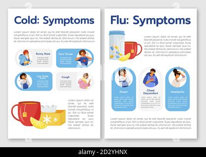 About flu brochure template. Influenza symptoms. Disease awareness ...