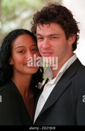 PA NEWS PHOTO 27/4/98 ACTORS DOMINIC WEST AND INDAY BA AT THE LAUNCH OF ...