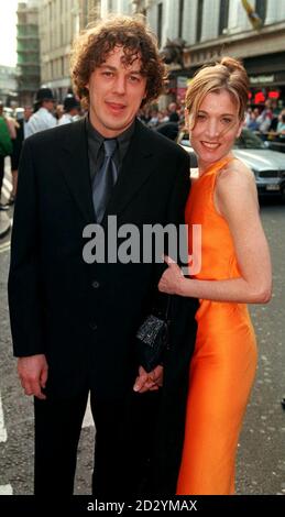 Actor and comedian Alan Davies with his girlfriend Children's BBC TV ...