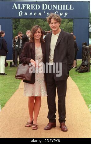 PA NEWS PHOTO 14/6/98 ACTOR PETER HOWITT AND WIFE AT THE ALFRED DUNHILL ...