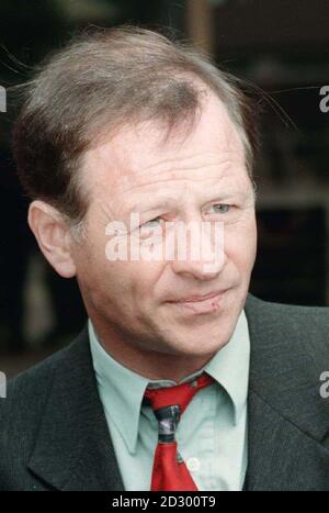 Alex Higgins the former World Snooker Champion signs copies of his ...