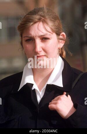 Faith Warner arriving at Sheffield Crown Court to give evidence in the ...