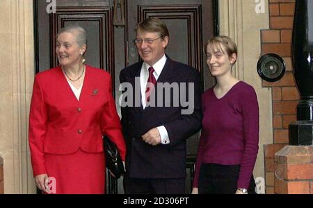 Wales Labour Party leader Alun Michael arrives with his wife Mary in ...