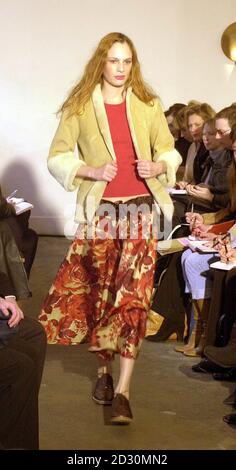 Model wearing Margaret Howell at London Fashion Week Autumn Winter 2005 ...