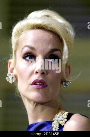 Former model and actress Jerry Hall as Mrs Robinson performing in The ...