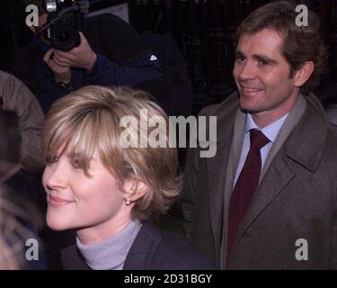 Anthea Turner and husband Grant Bovey arriving for the wedding ...