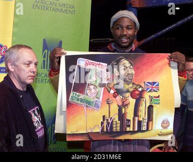 Lennox Lewis' manager Maloney Stock Photo - Alamy