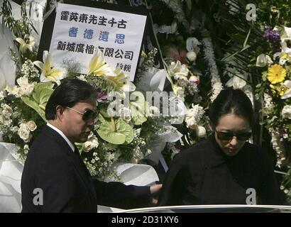 Hong Kong tycoon Timothy Fok Tsun-Ting delivers a speech as the Volvo ...