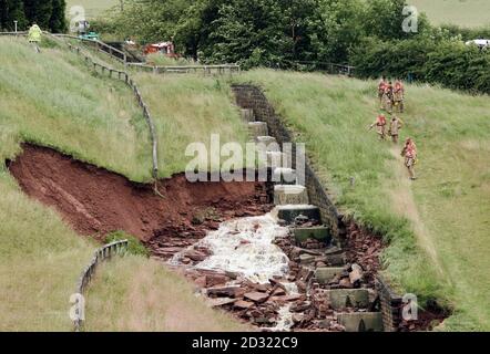 Severe soil erosion damage to the South West Coastal Path in Cornwall ...