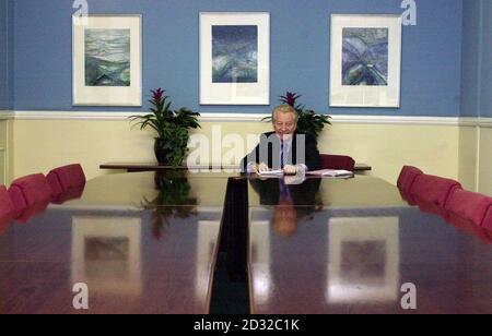Professor Robert Pinker sits inside the headquarters of the Press ...