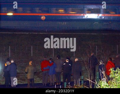 Great Heck train Crash scene Stock Photo - Alamy