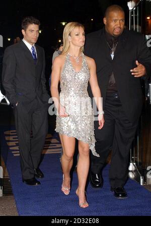 Singer Britney Spears, left, and actress and singer Katy Perry arrive ...