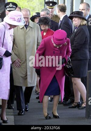 The old railway station on Lord & Lady McAlpine's estate in Fawley Hill ...