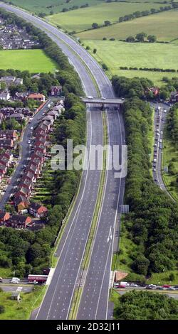 aerial view of Greater Manchester Police Headquarters, Monsall, Moston ...