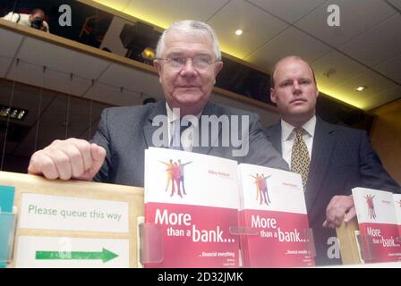 Abbey National Chief Executive, Ian Harley (left), and Chairman Lord ...