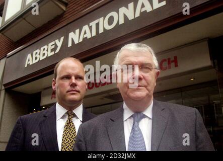Abbey National Chief Executive, Ian Harley (left), and Chairman Lord ...