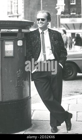 American actor Jack Nicholson in the movie Ironweed, USA 1988 Stock ...