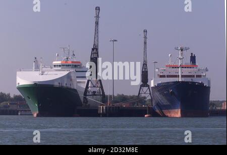 General view of Marchwood Military Port, Sea Mounting Centre near ...