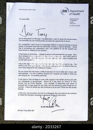 Former Health Minister Alan Milburn with his partner Dr Ruth Briel ...