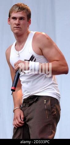 Lee Ryan from Boy band Blue during a personal appearance to promote ...