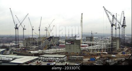 Wembley stadium under construction 2004. - Brent - London, United ...