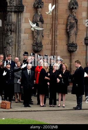 Michael Swindells' Funeral Stock Photo - Alamy