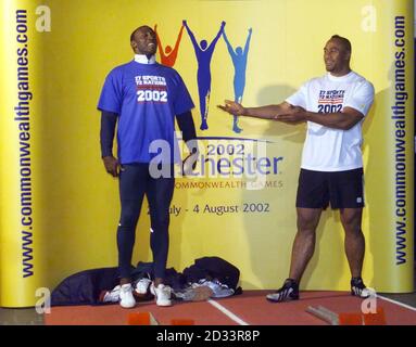 Former Olympic Gold Medalist Linford Christie accompanied by his ...