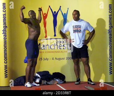 Former Olympic Gold Medalist Linford Christie accompanied by his ...