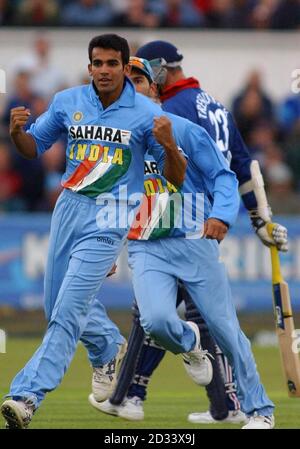 England opener Marcus Trescothick celebrates reaching his double ...