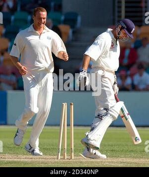 - NO COMMERCIAL USE: Australian batsman Michael Bevan is put on a ...