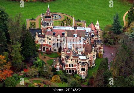 An aerial view of George Harrison's house Stock Photo - Alamy