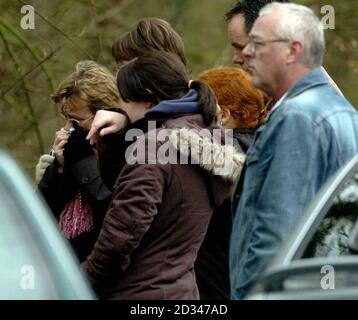 Sue Geeson, mother of murdered student Sally Geeson, collects a ...