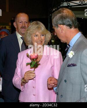 Prince of Wales and Duchess of Cornwall with 'Rosa Duchess of Cornwall ...