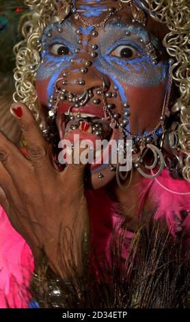 Elaine Dickinson, the world's most pierced person (with over 4,000 ...