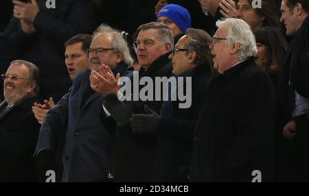 Sam Allardyce applauds in the stands during the Premier League match at ...