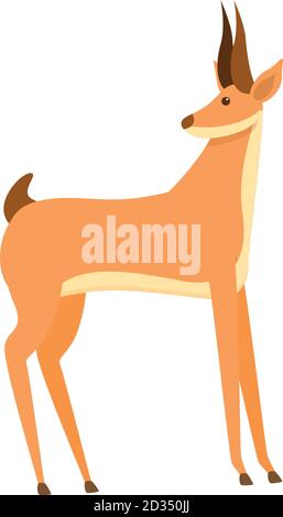 Faune gazelle icon. Cartoon of faune gazelle vector icon for web design ...
