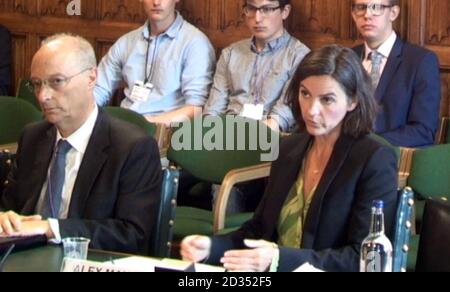 Alex Mahon, Channel 4 chief executive, answering questions before MPs ...