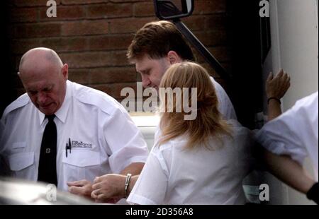 Timothy Crook, 43, is led into Swindon Magistrates court to stand trial ...